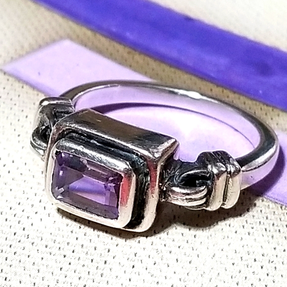 Silpada | Jewelry | Silpada Sterling Silver Amethyst Ring | Poshmark